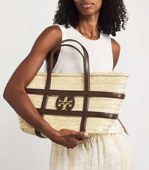 Tory Burch Ella Straw Tote Bag