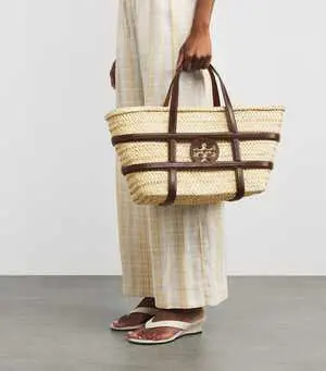 Tory Burch Ella Straw Tote Bag