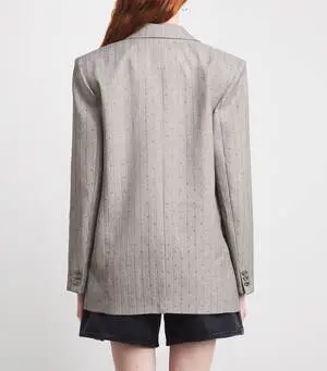 Maje Embellished Stripe Blazer