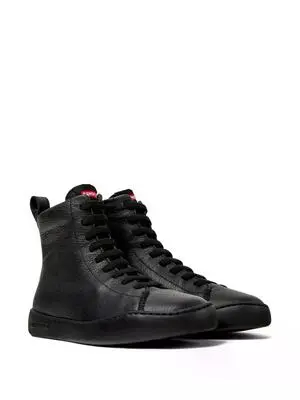 Camper Peu Cami Leather Lace-up Combat High Top Boots