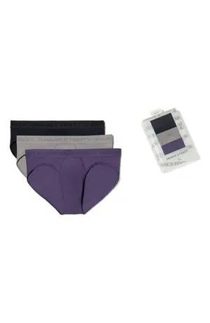 SAVAGE X FENTY Shadow Fit 3-pack Briefs - Black/grey/purple