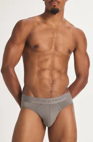 SAVAGE X FENTY Shadow Fit 3-pack Briefs - Black/grey/purple
