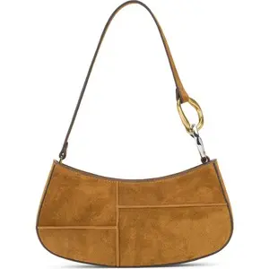 Staud Ollie Suede Shoulder Bag - Tan
