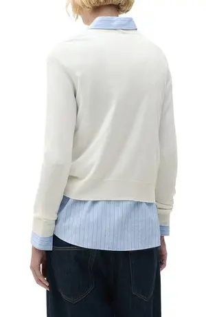 Mango V-neck Fine Knit Sweater