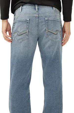 SILVER JEANS CO. Zac Relaxed Fit Straight Leg Jeans - Bond
