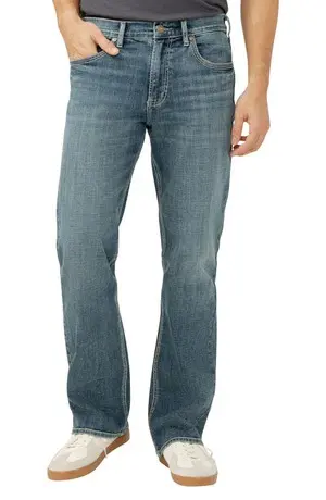SILVER JEANS CO. Zac Relaxed Fit Straight Leg Jeans - Sequoia