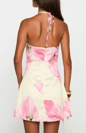 Princess Polly Gardens Of Eden Halter Minidress