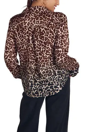 Bella Dahl Ombré Leopard Print Shirt