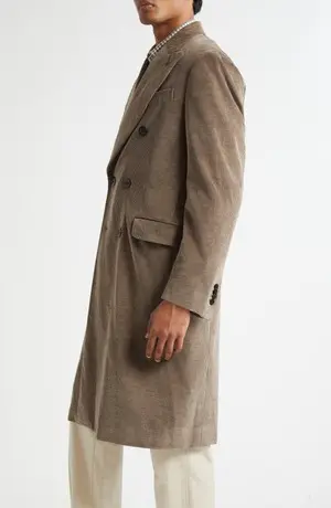 Boglioli Double-breasted Corduroy Coat