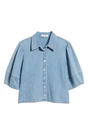 FRAME The Lantern Chambray Button-up Shirt