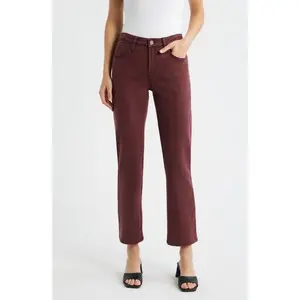 CITY BLUES Dover Straight Leg Jeans - Merlot