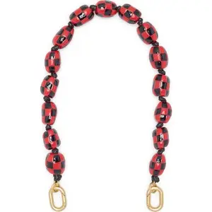 Clare V. Shortie Strap - Black/red
