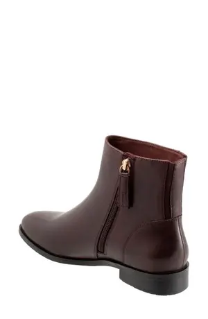 Trotters Leather Booties - Oxblood