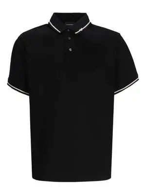 Emporio Armani Tipped-collar Cotton Polo Shirt