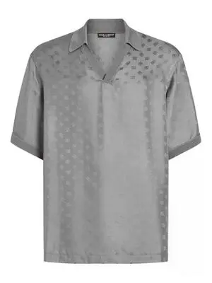 Dolce & Gabbana Logo-jacquard T-shirt - Grey
