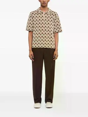 Sandro Geometric-pattern Polo Shirt