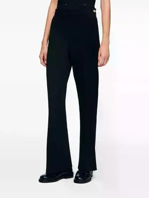 Sandro Button-detailed High-waist Trousers