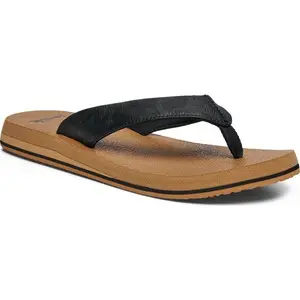 Sanuk Yoga Mat II Flip Flop Black/tan