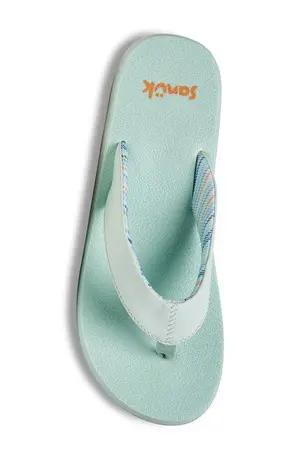Sanuk Yoga Mat Ii Flip Flop - Spa Blue