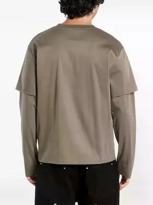HELIOT EMIL Logo-print T-shirt - Brown