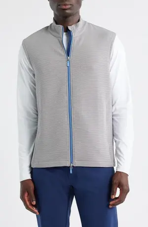 Johnnie-o Reggie Performance Zip-up Vest - Seal