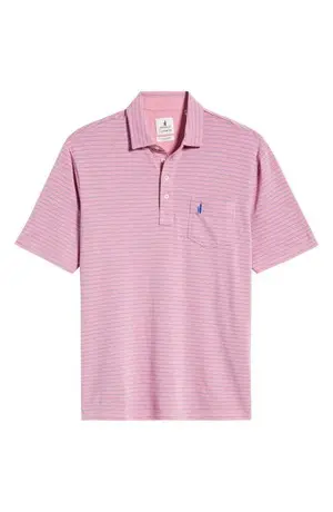 Johnnie-o Ryan Stripe Polo - Rosewater