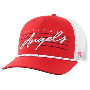 '47 Los Angeles Angels Downburst Trucker Adjustable Hat - Red