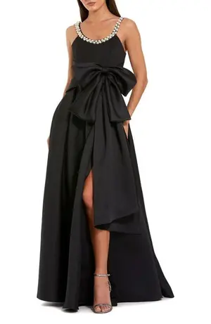 Line Black Tie Dresses
