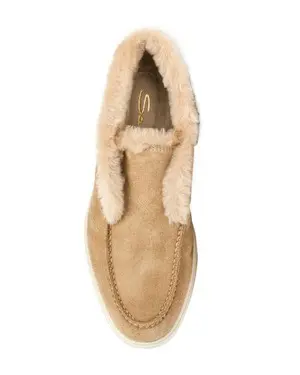 Santoni Suede Desert Boot - Brown