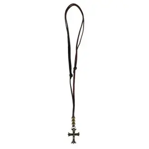 Trafalgar Manu Cross And Bead Adjustable Necklace