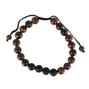 Trafalgar Ryder Wood Bead Adjustable Bracelet