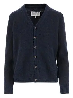 MAISON MARGIELA Maison Margiela Wool Blend Cardigan - Black
