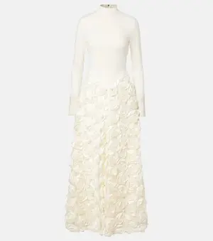 ROTATE BY BIRGER CHRISTENSEN Floral-appliqué Gown