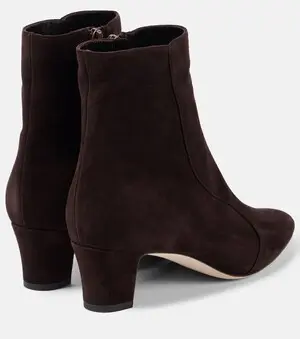 Manolo Blahnik Myconia 50 Suede Ankle Boots - Brown