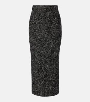 Max Mara Rodano Wool-blend Pencil Skirt - Black