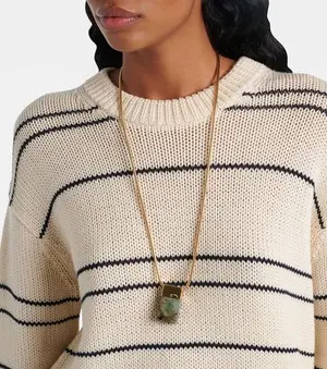 Vince Striped Wool-blend Sweater - Beige