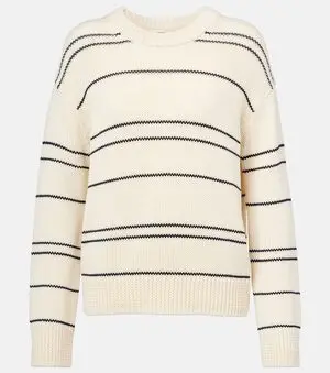 VINCE Striped Wool-Blend Sweater