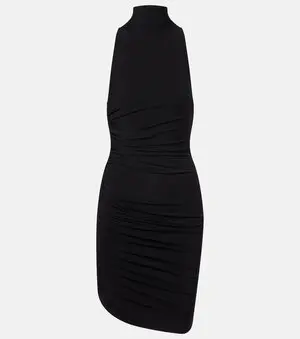 Jacquemus Piazza Gathered Minidress - Black