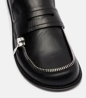 JW Anderson Leather Loafers - Black