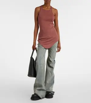Rick Owens Cotton Tank Top - Brown
