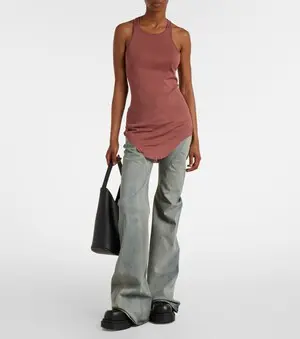 Rick Owens Cotton Tank Top - Brown