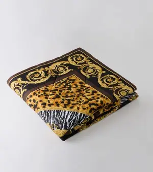 Versace Wild Cats Cotton Satin Throw