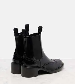 Saint Laurent Vincent 50 Leather Ankle Boots