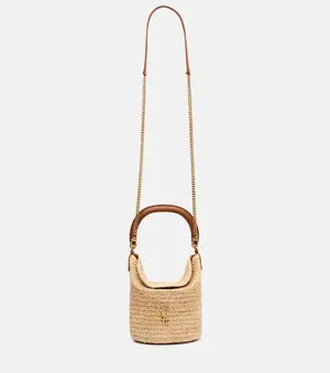Saint Laurent Raffia Bucket Bags