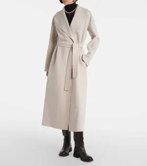Max Mara Poldo Wool Wrap Coat - Neutrals