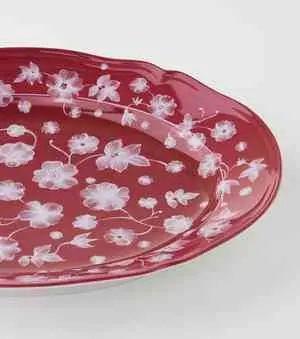CABANA X Ginori 1735 Floral Porcelain Platter - Red