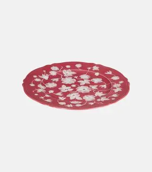 CABANA X Ginori 1735 Floral Porcelain Charger Plate - Red