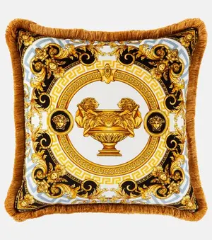 Versace La Coupe Des Dieux Cotton Cushion - Gold