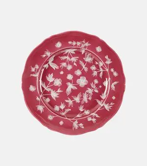 CABANA X Ginori 1735 Floral Porcelain Dessert Plate - Red