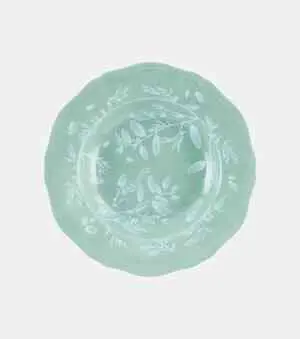 CABANA X Ginori 1735 Floral Porcelain Soup Plate - Green